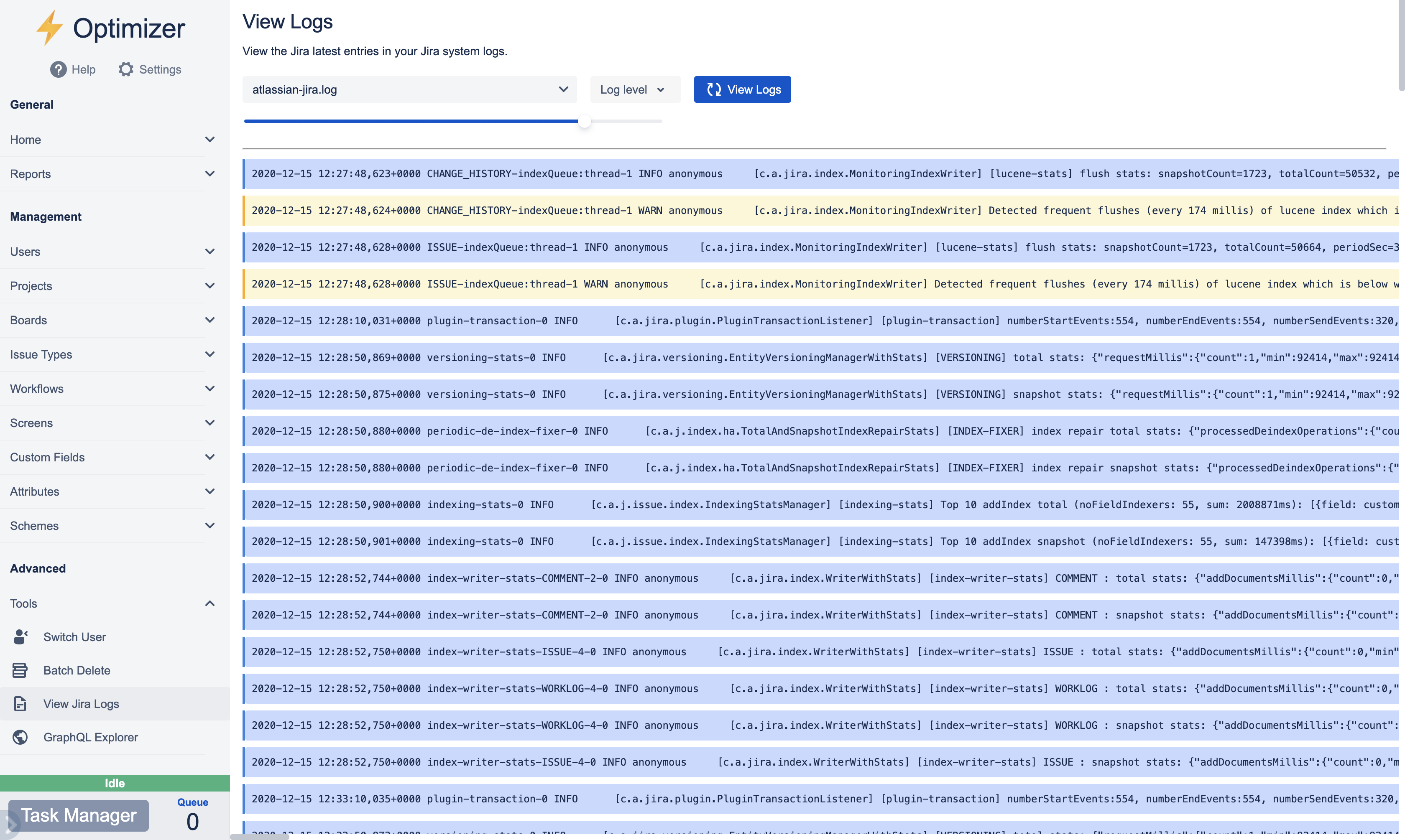 View Jira Logs